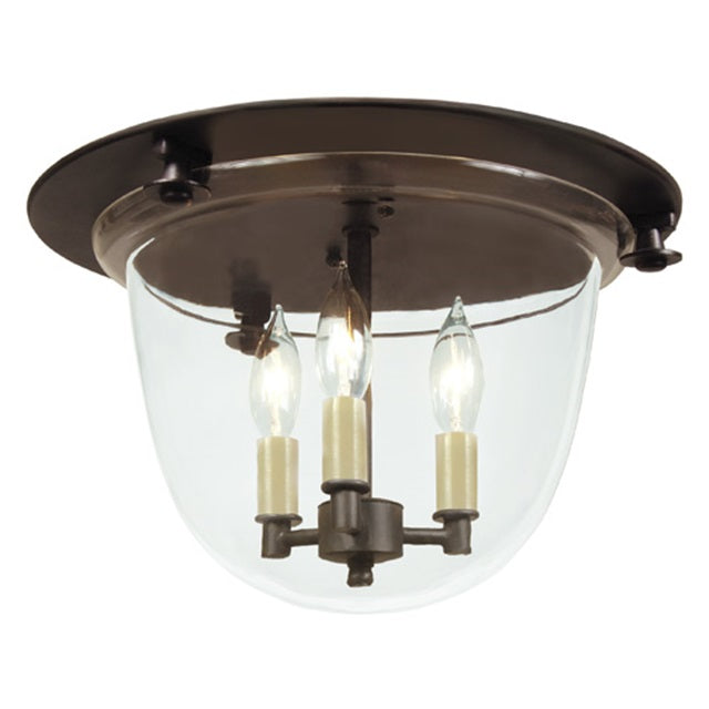 JVI Designs McLean Oil Rubbed Bronze Small Classic Flush Mount Lightin – Lamps Depot