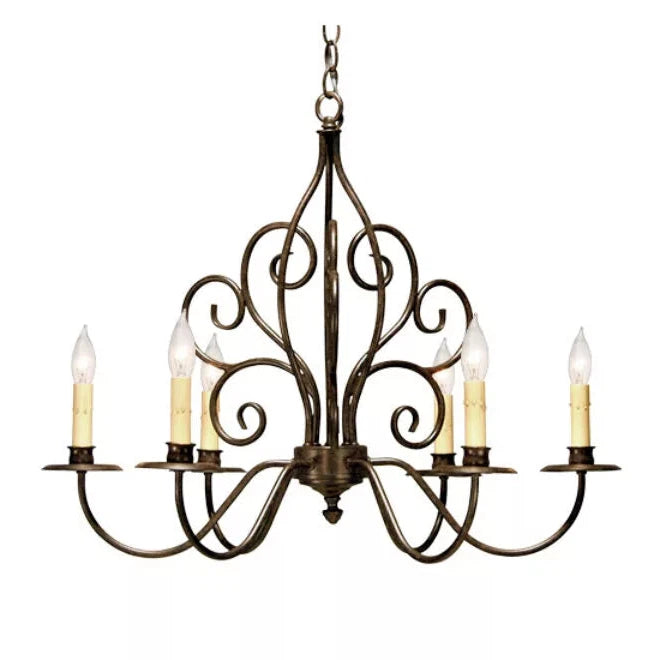 2nd Ave Lighting 28″ Wide Eve 6 Light Chandelier – Lamps Depot