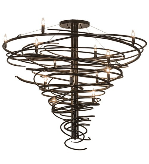 2nd Ave Lighting Cyclone 48" Wide 14 LT Chandelier in Timeless Bronze ...