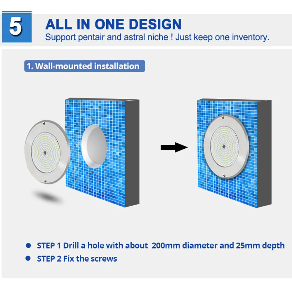 Abba Lighting PL54 RGB 2 Wire 150ft Pool Light – Lamps Depot