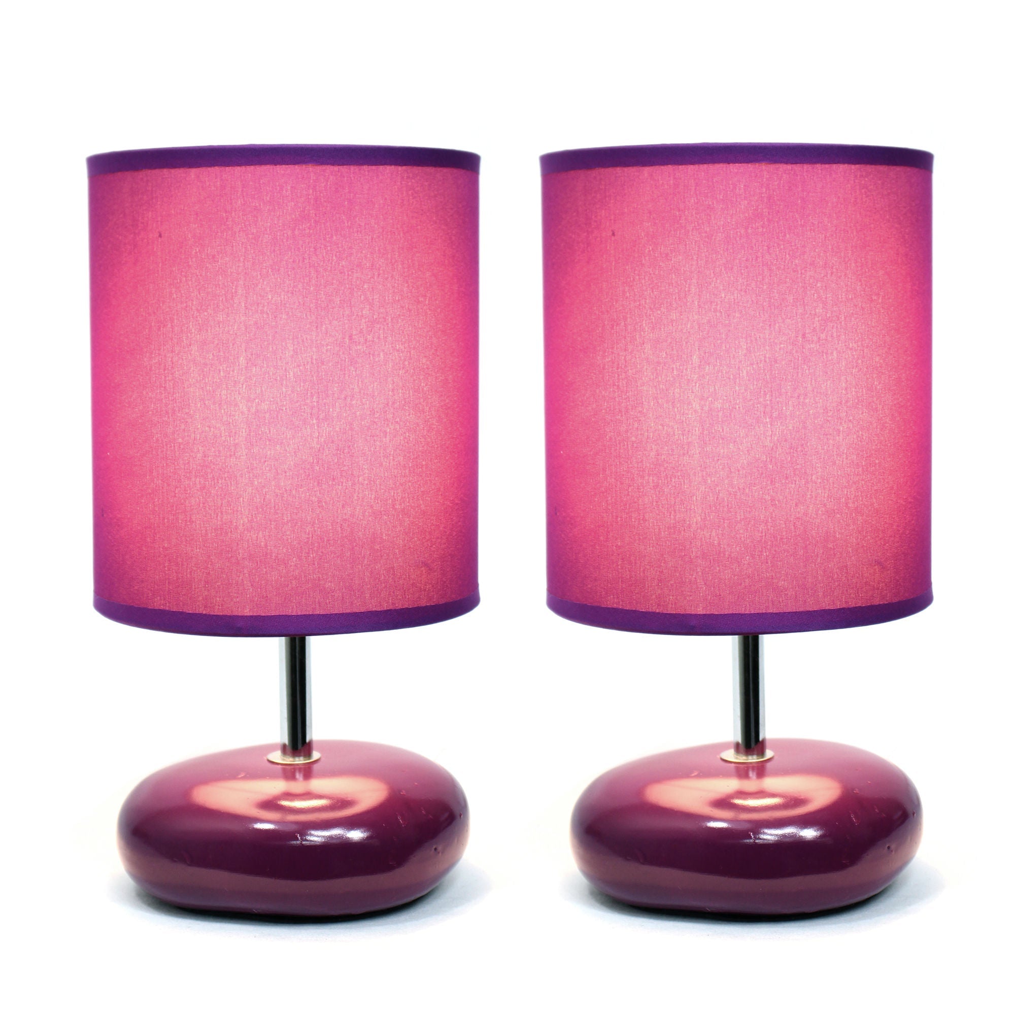All The Rages Simple Designs Purple Finish 2-Piece Set Stonies Small S ...