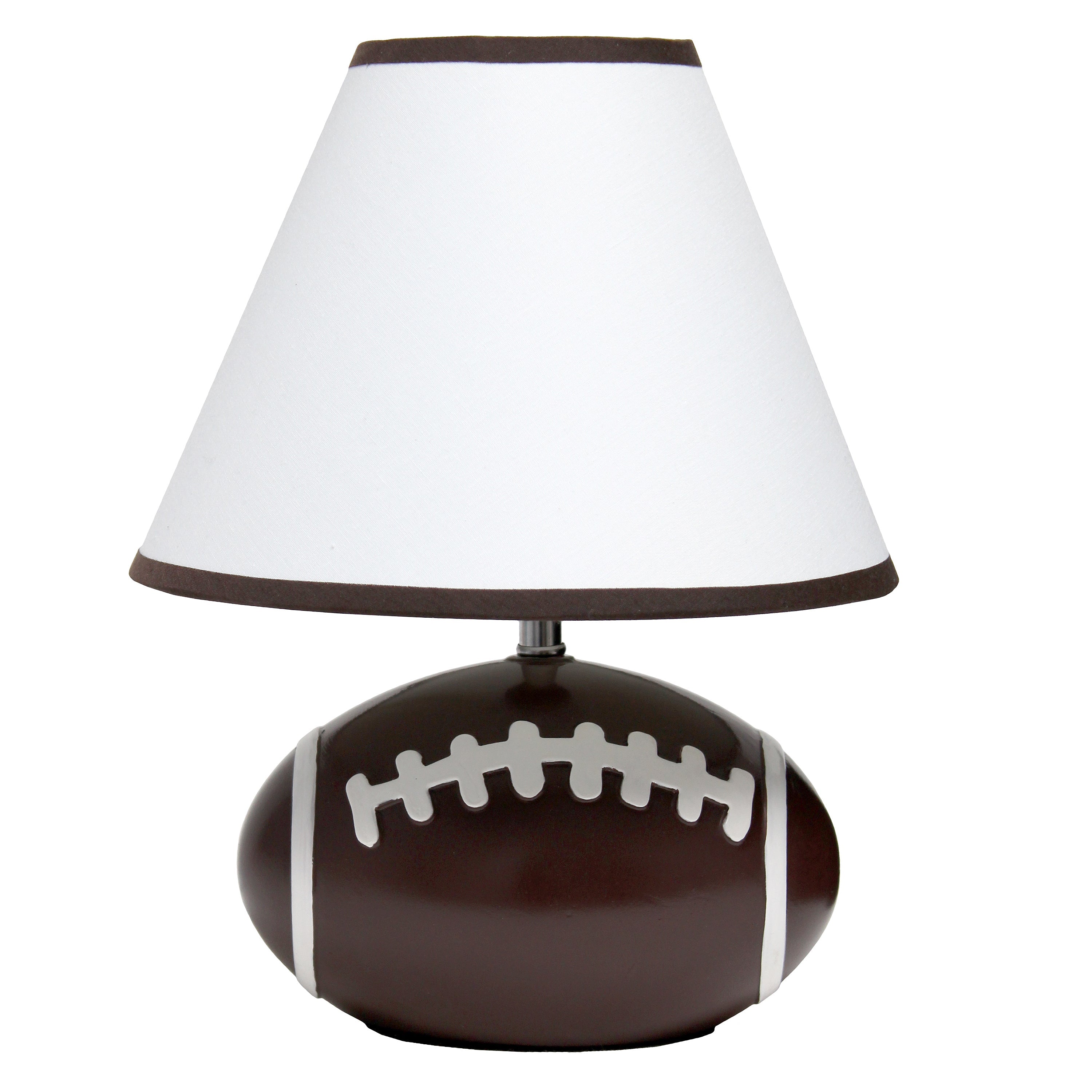 All The Rages Simple Designs SportsLite Brown 12" Football Ceramic Tab ...