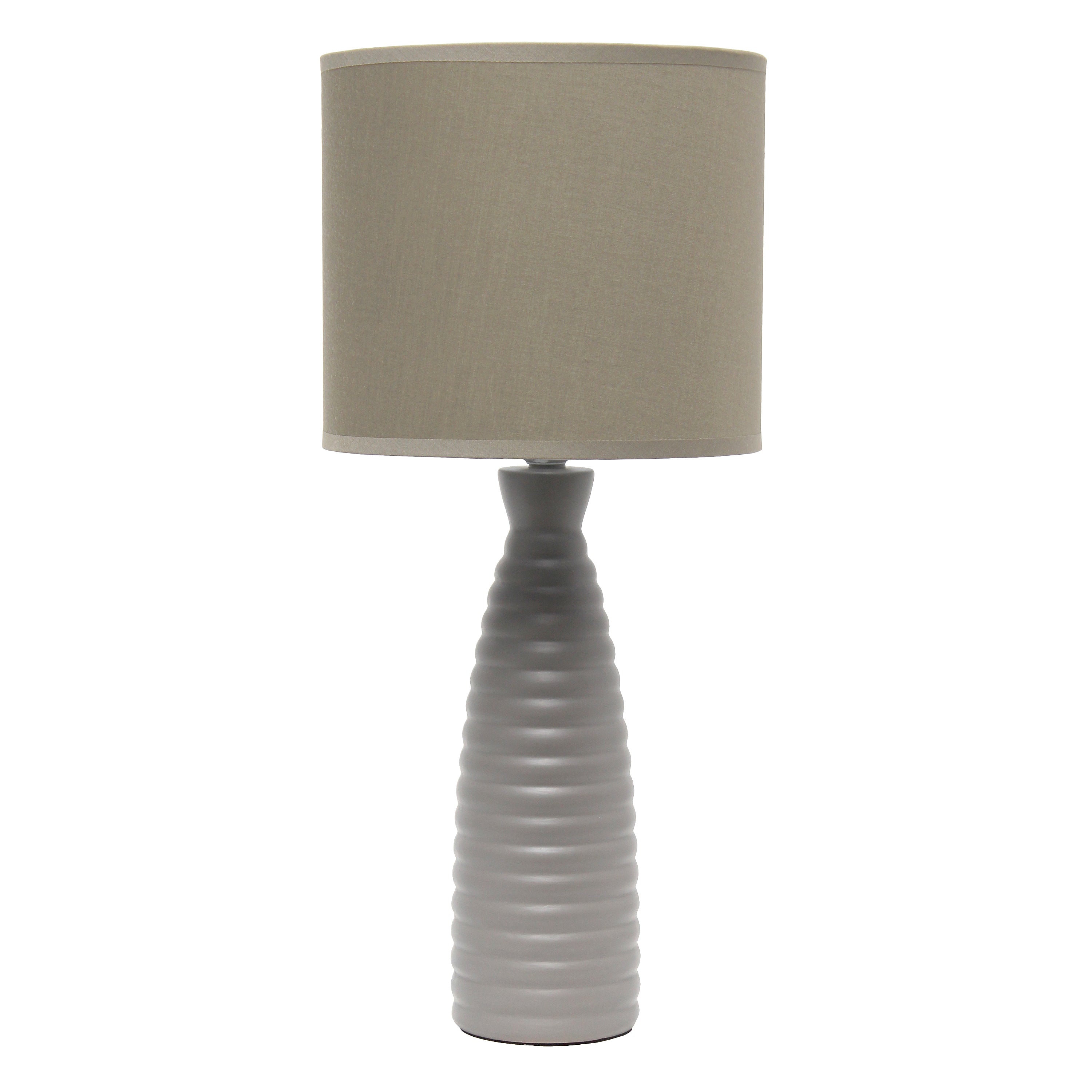 All The Rages Simple Designs Taupe Alsace Bottle Table Lamp – Lamps Depot
