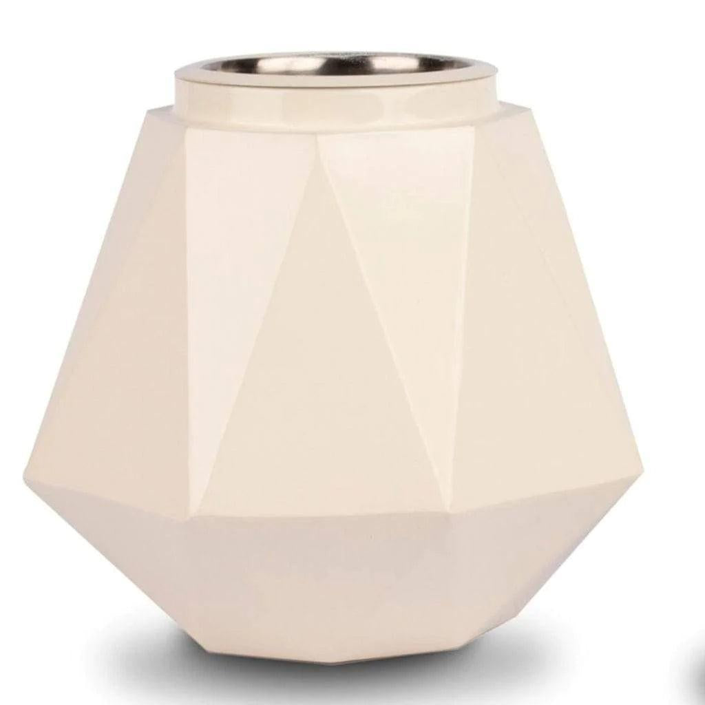 Anywhere Fireplace Brooklyn Beige Tabletop Bio-ethanol Gel Fuel Firepl ...