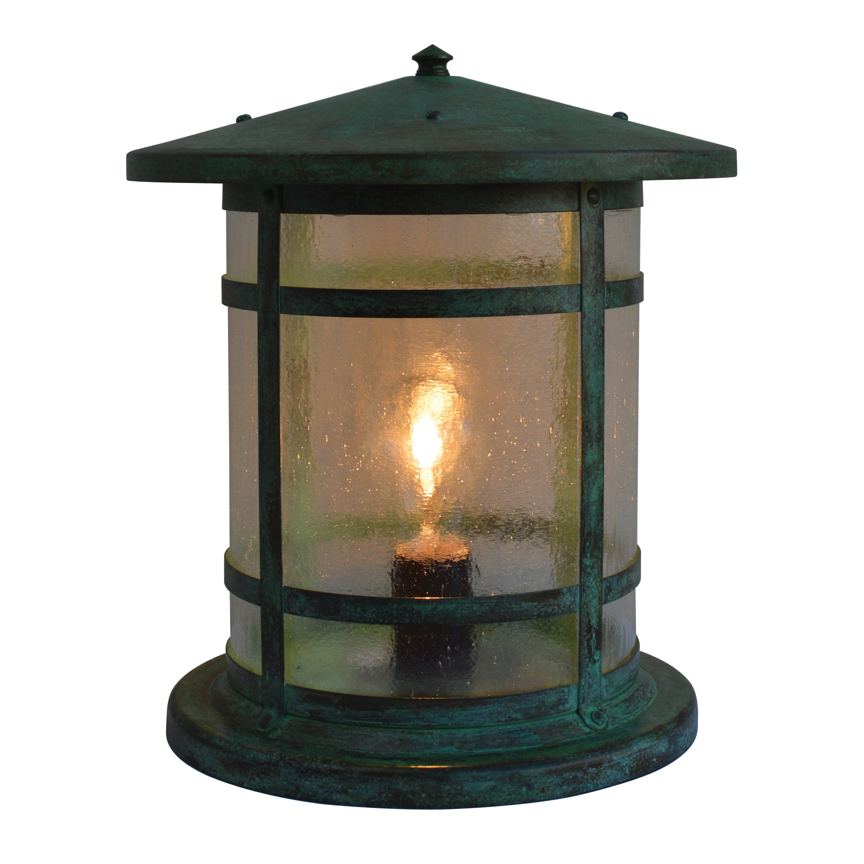Arroyo Craftsman Berkeley 11" x 13" Verdigris Patina Long Body Column ...