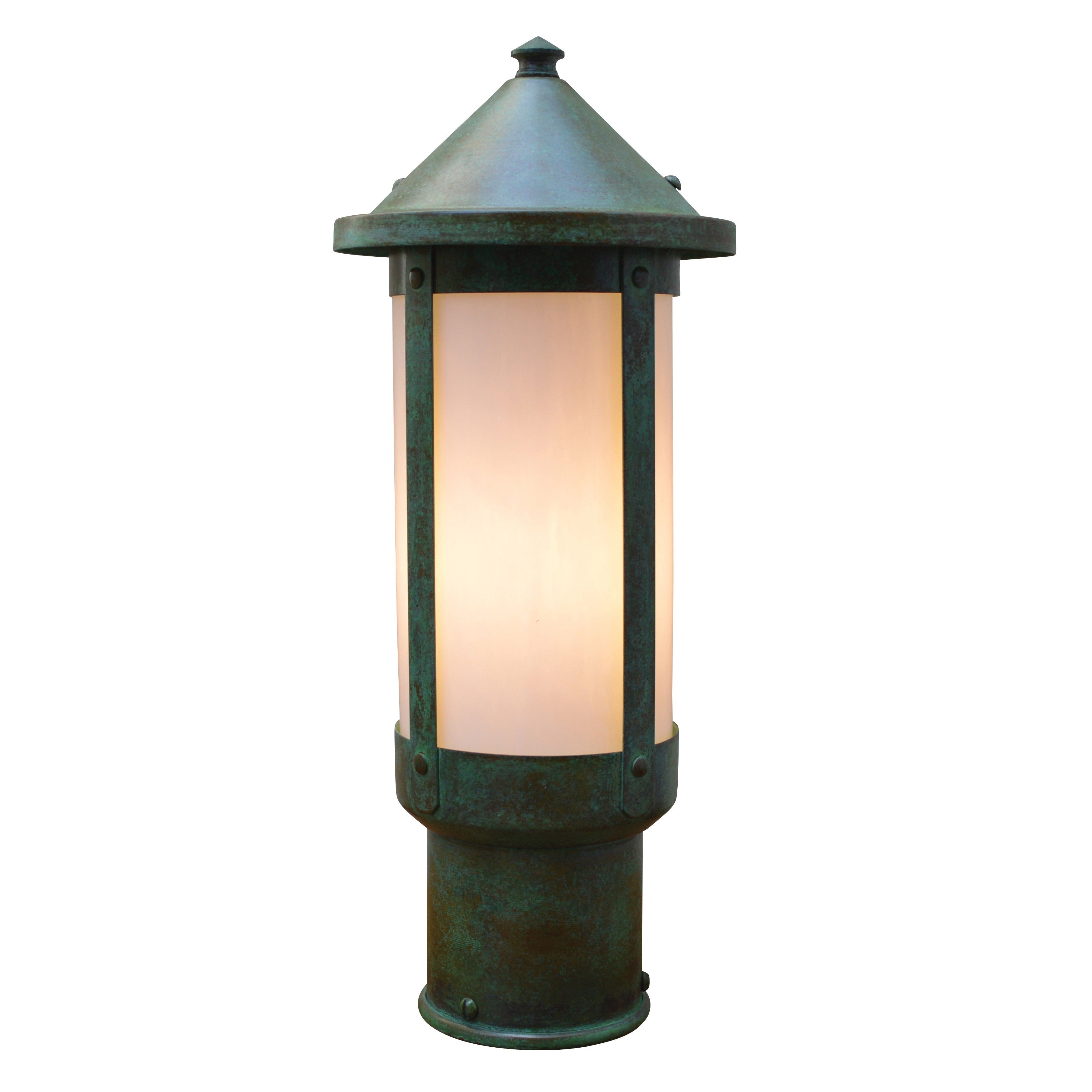 Arroyo Craftsman Berkeley 6" Antique Brass Long Body Post Mount With A ...