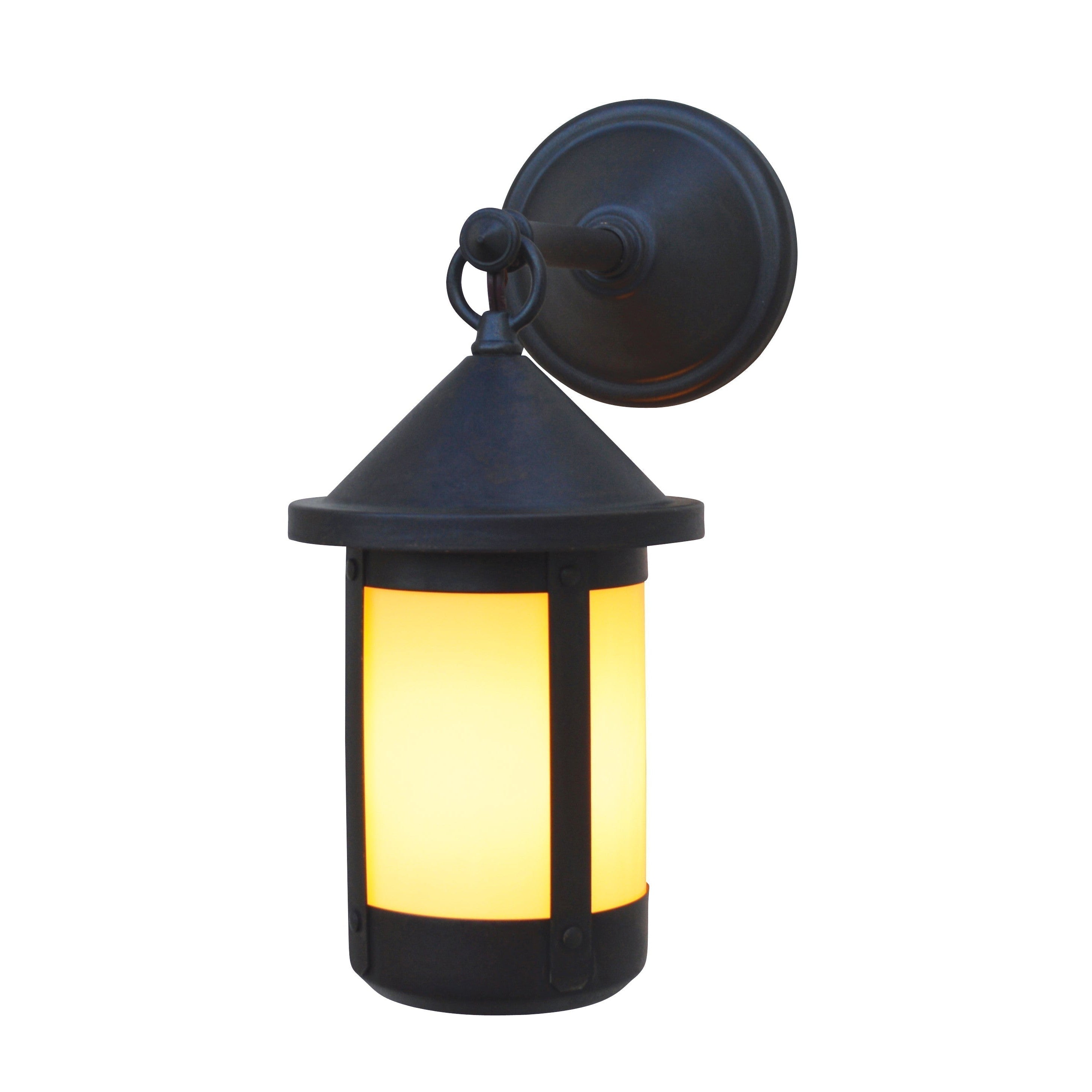 Arroyo Craftsman Berkeley 6" x 13" Antique Copper Wall Mount With Crea ...