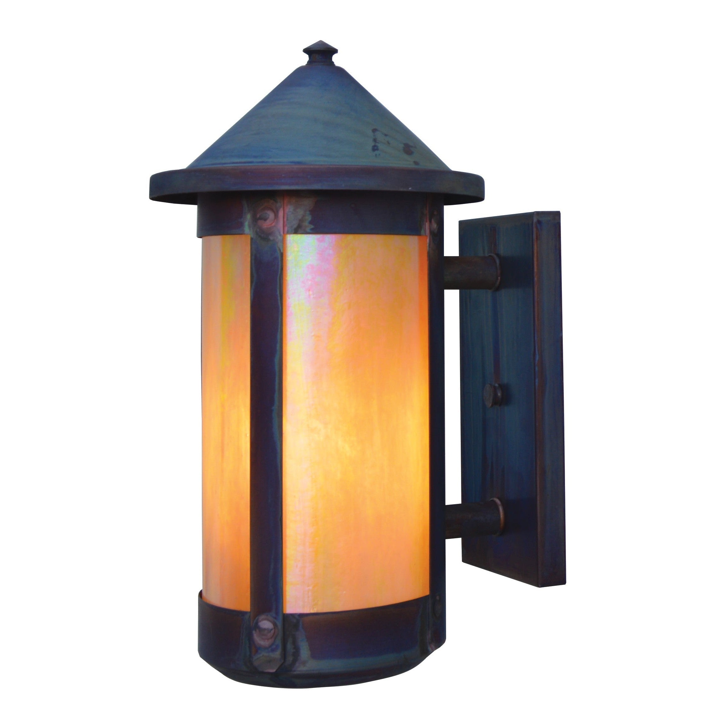 Arroyo Craftsman Berkeley 7" Slate Long Body Wall Sconce With Roof and ...