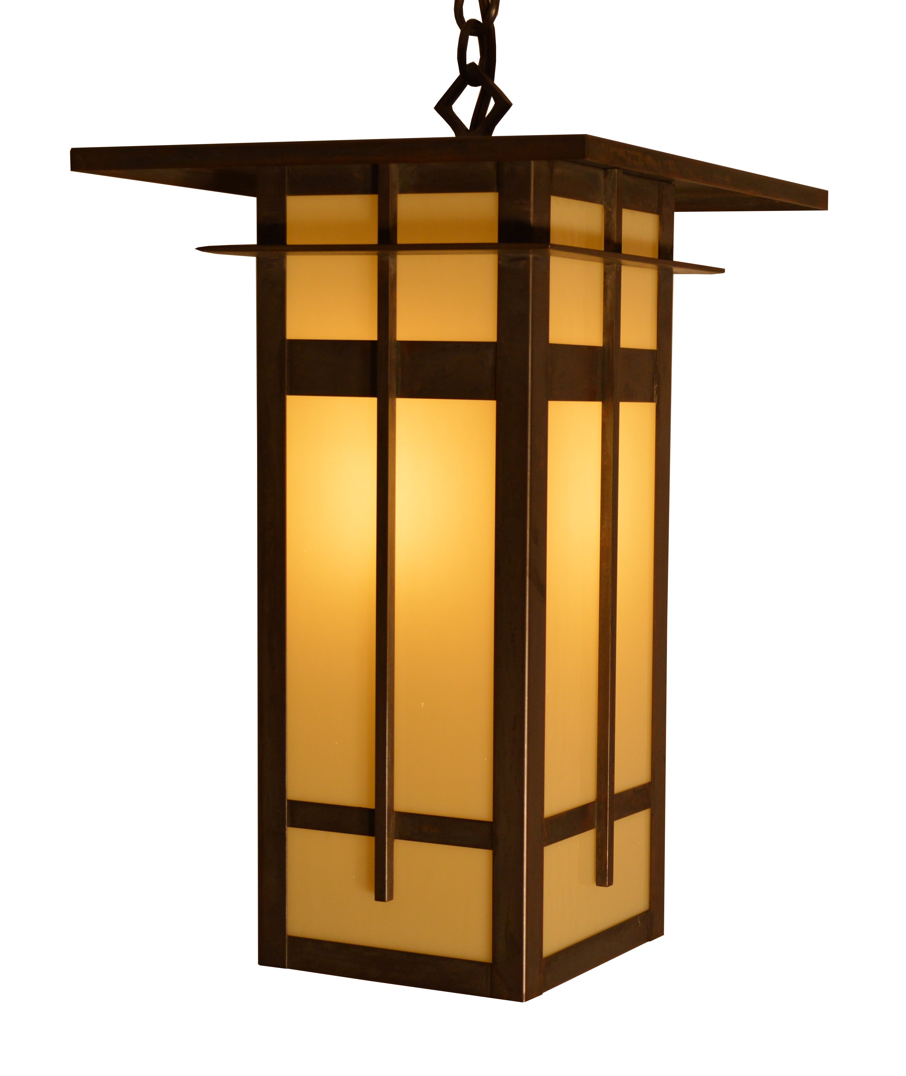 Arroyo Craftsman Finsbury 10" Antique Copper Long Body Pendant With Al ...