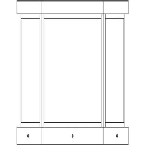 Arroyo Craftsman Lyon 14" Pewter Column Mount With Rain Mist Glass ...