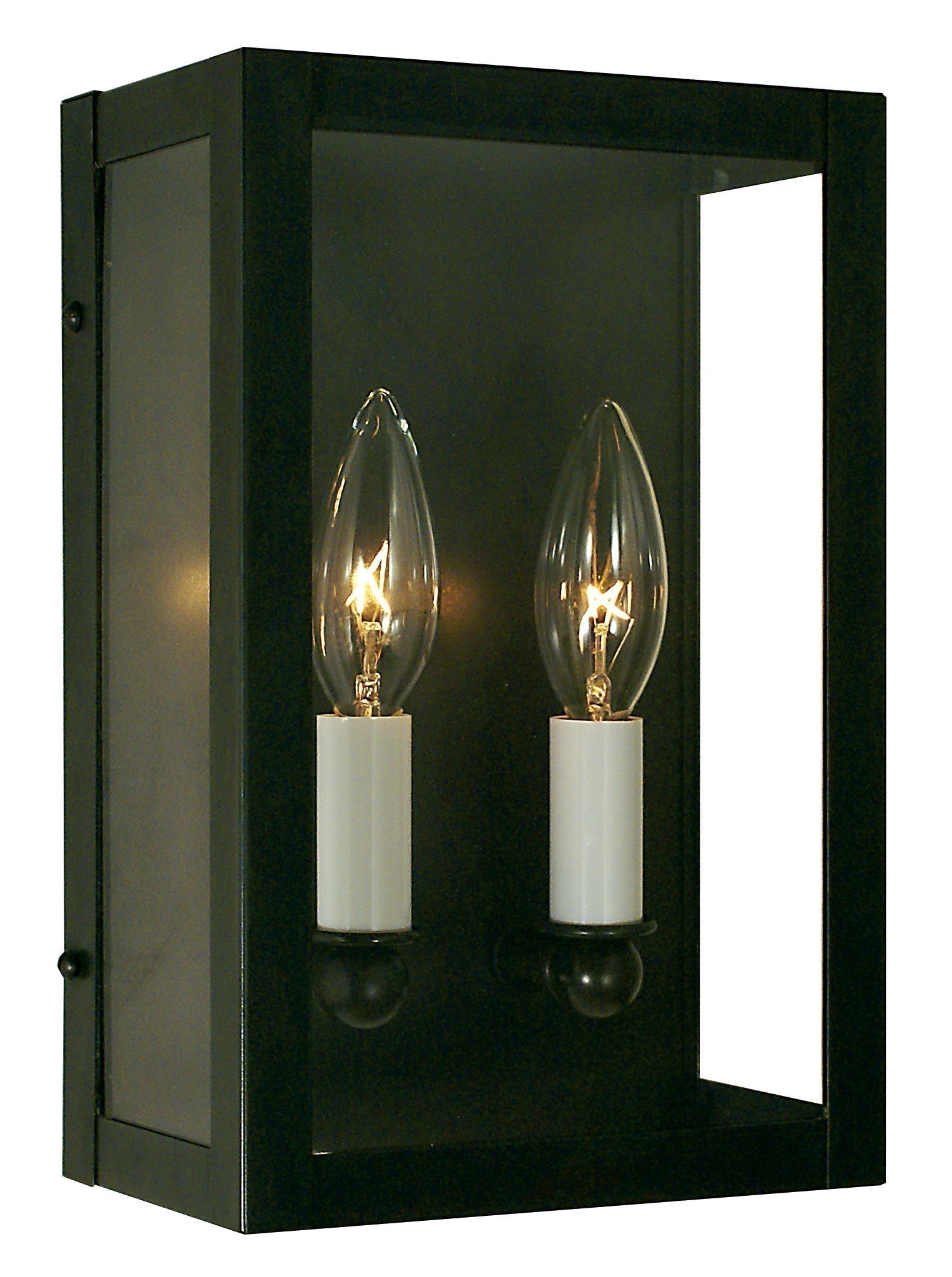 Arroyo Craftsman Vintage 7" Satin Black Sconce With Clear Seedy Glass ...