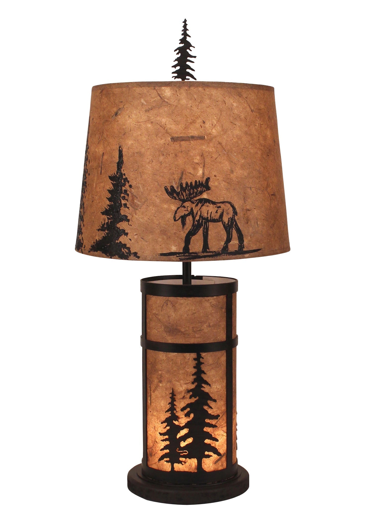 Coast Lamp Manufacturing 27"H Kodiak Feather Tree Mission Style Accent ...