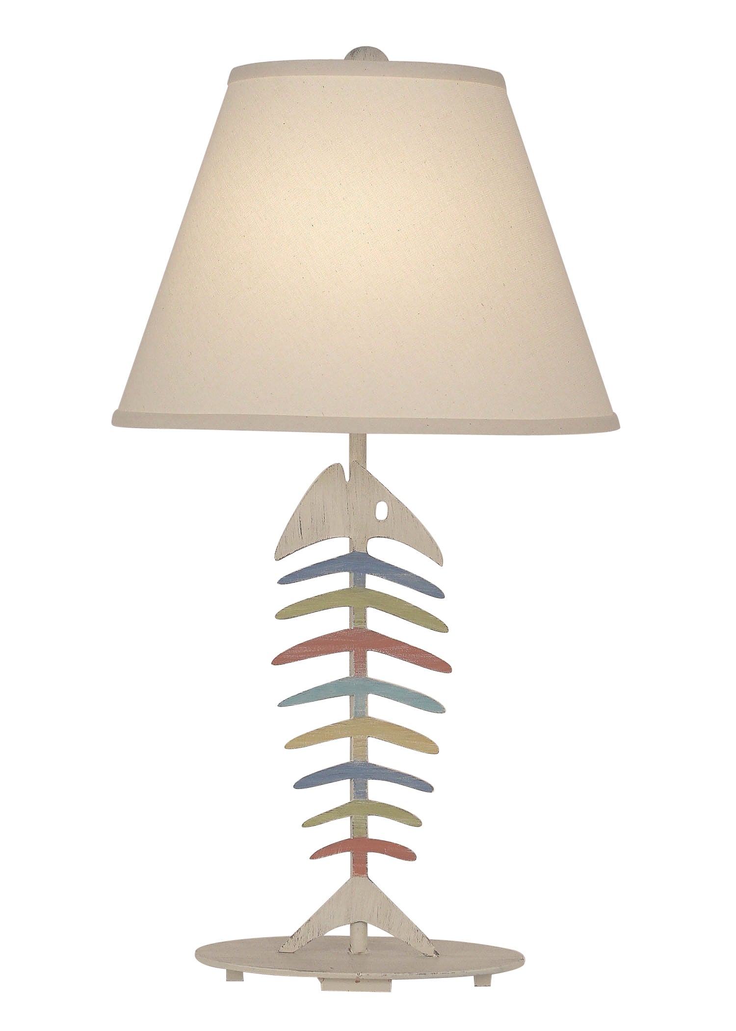 Coast Lamp Manufacturing 29"H Cottage Fun Color Stripe Table Lamp ...
