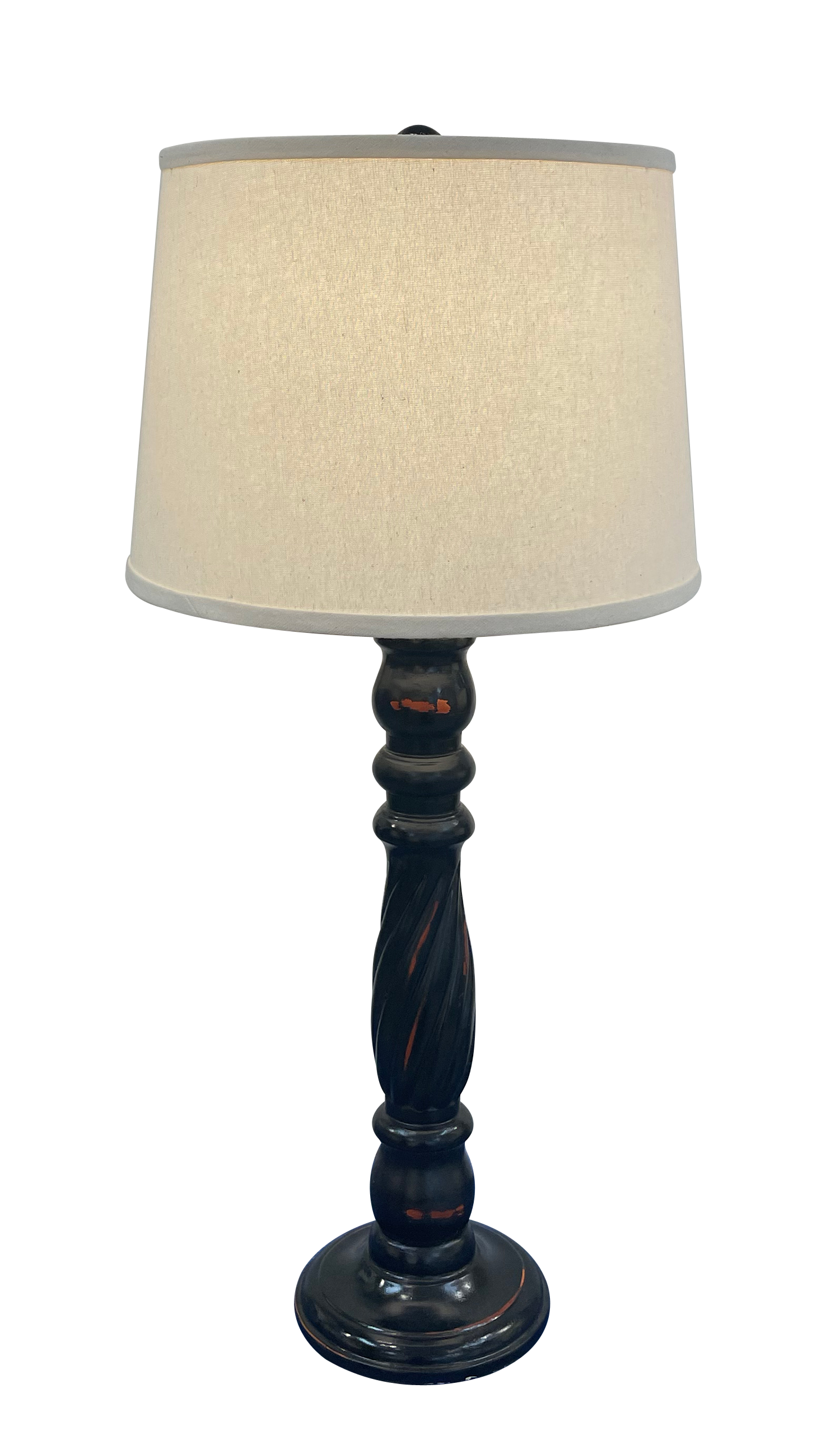 Coast Lamp Manufacturing 32"H Distressed Black Swirl Table Lamp – Lamps ...