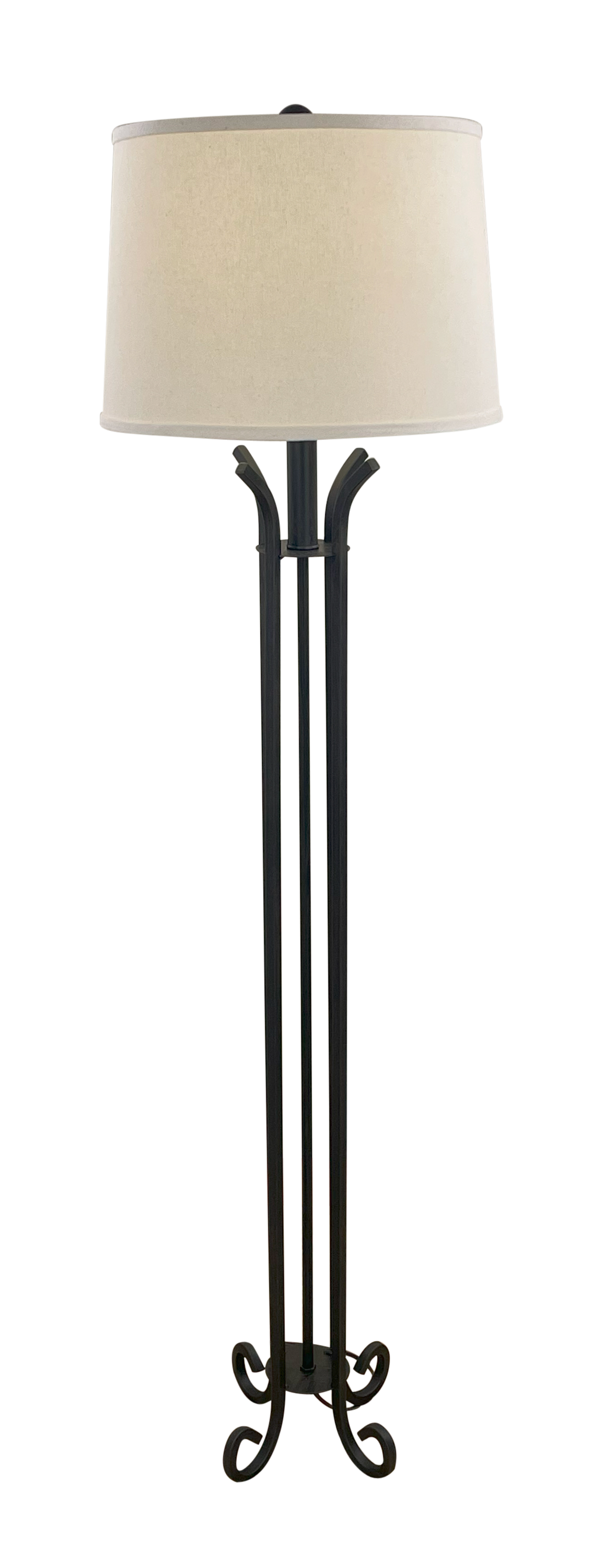 Coast Lamp Manufacturing 60"H Black Iron 4 Footed Floor Lamp – Lamps Depot