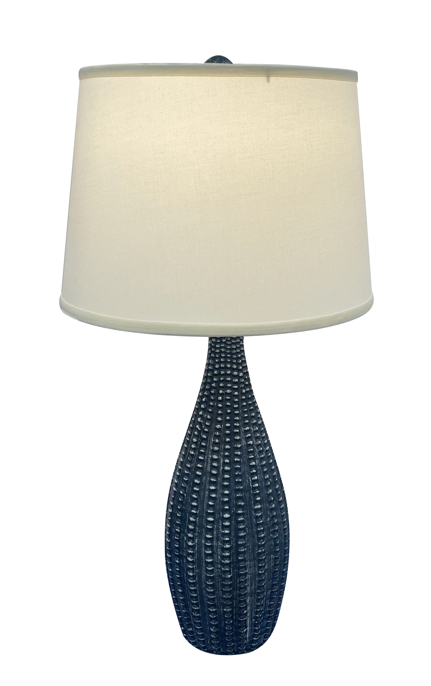 Coast Lamp Manufacturing Coastal Living 28"H Weathered Navy Beaded Vas ...
