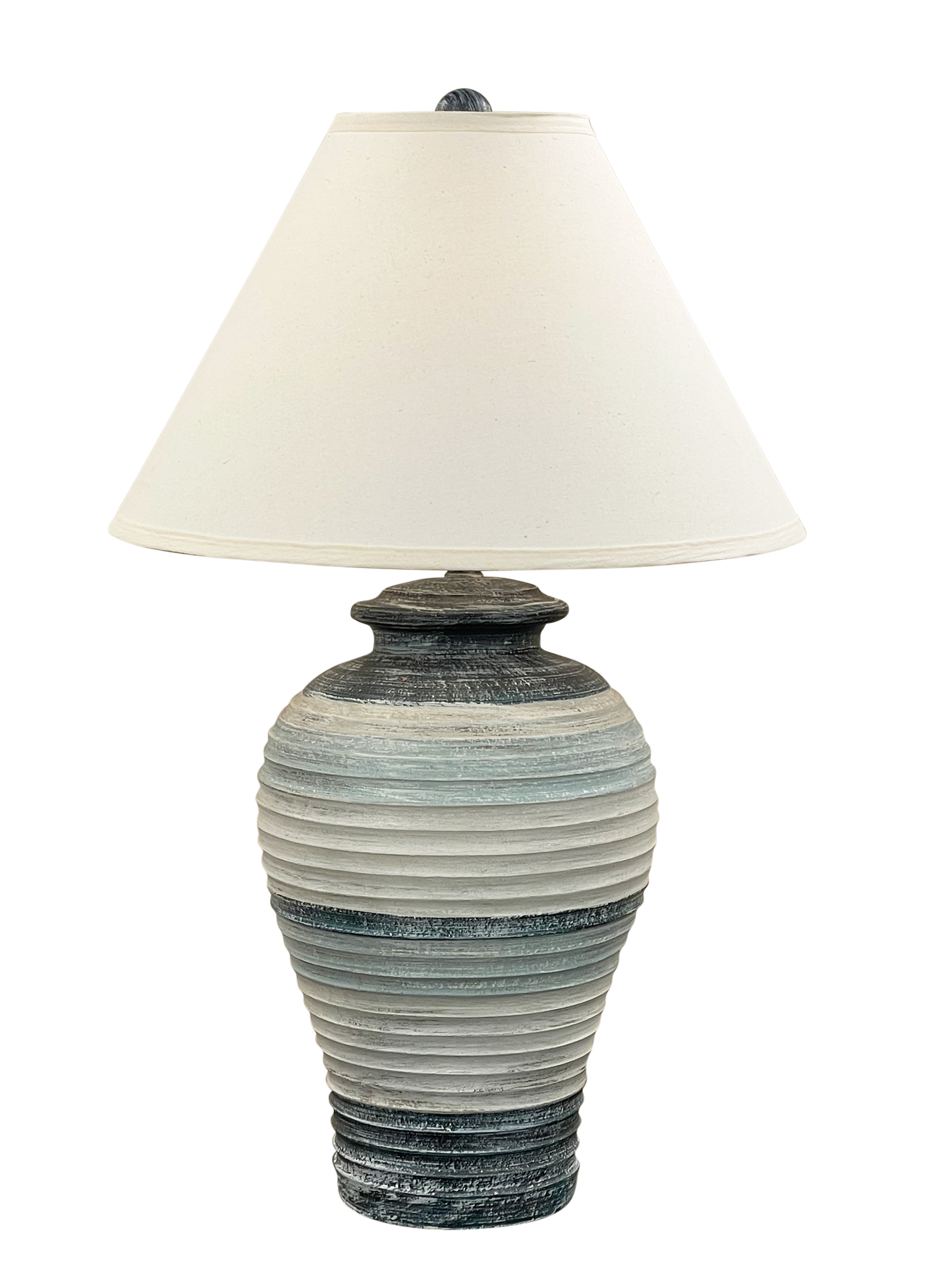 Coast Lamp Manufacturing Coastal Living 29"H Nautical Stripe Chunky Ri ...