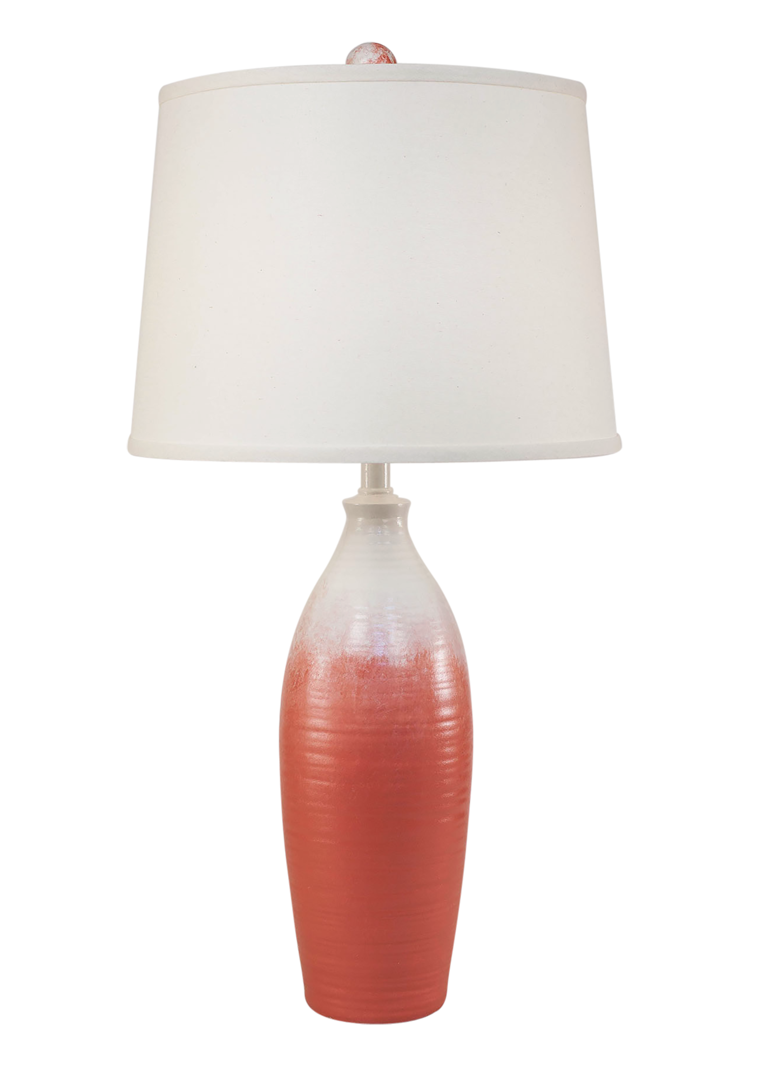 Coast Lamp Manufacturing Coastal Living 32"H Coral Fade Tapered Ribbed ...