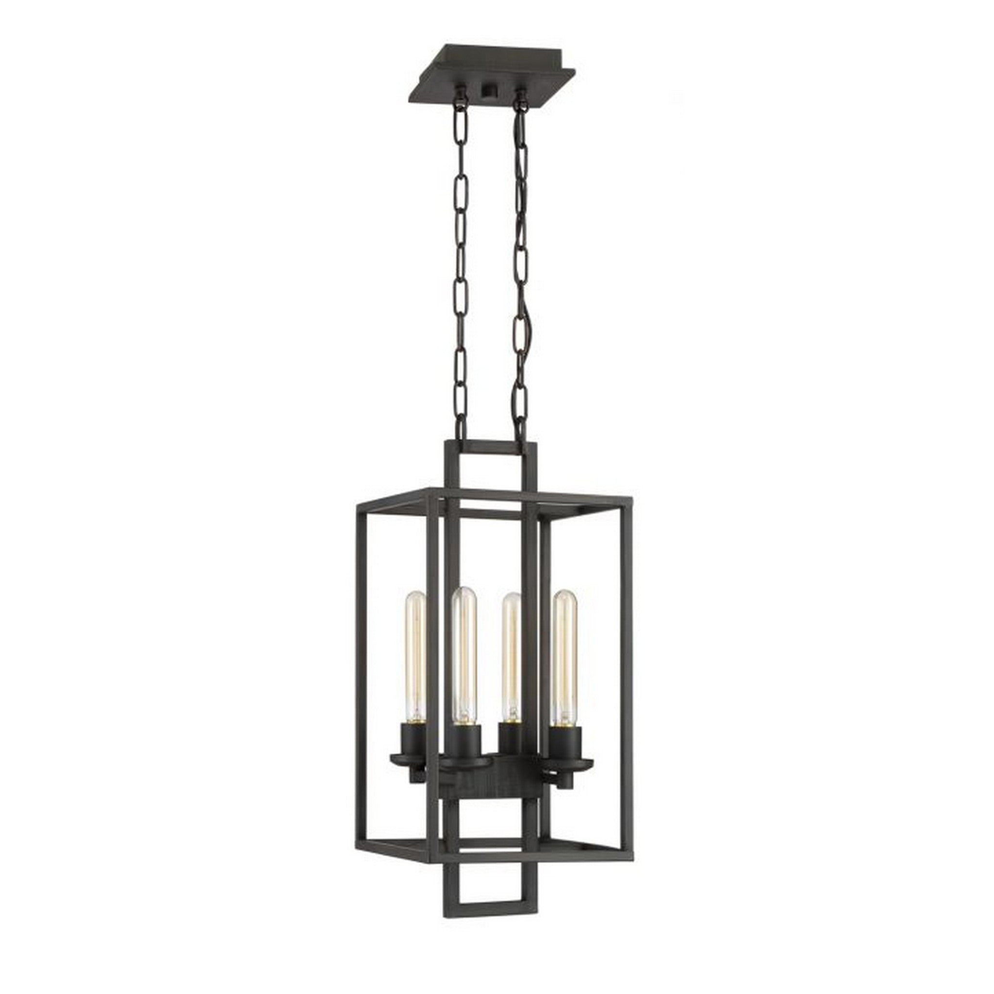 Craftmade Cubic 11" 4-Light Aged Brushed Bronze Foyer Chandelier With ...