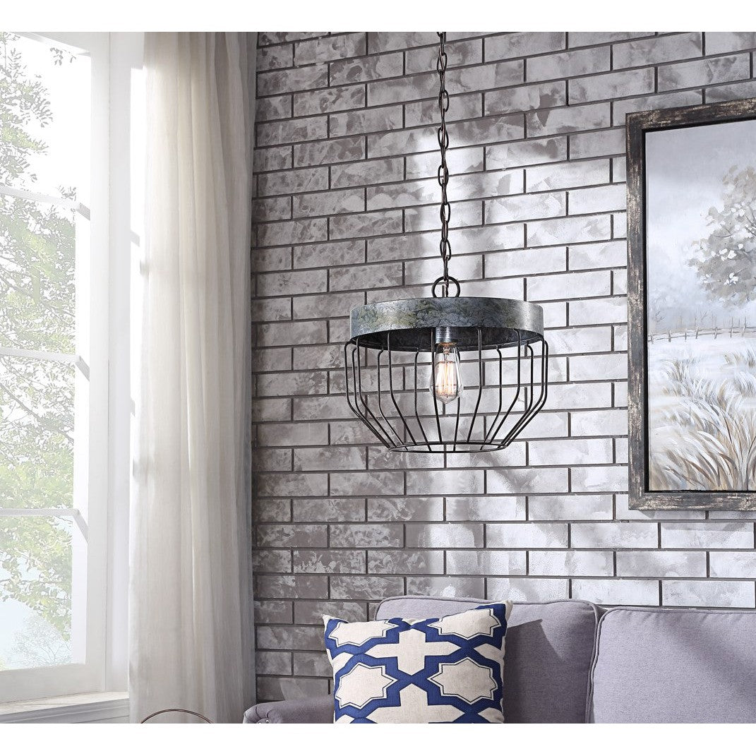 Crestview Collection 10" Transitional Metal Hen House Pendant Lamp In ...