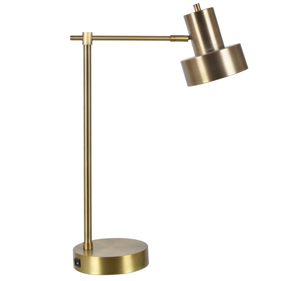 Crestview Collection Beckett 24" Transitional Iron Task Lamp In Antiqu ...