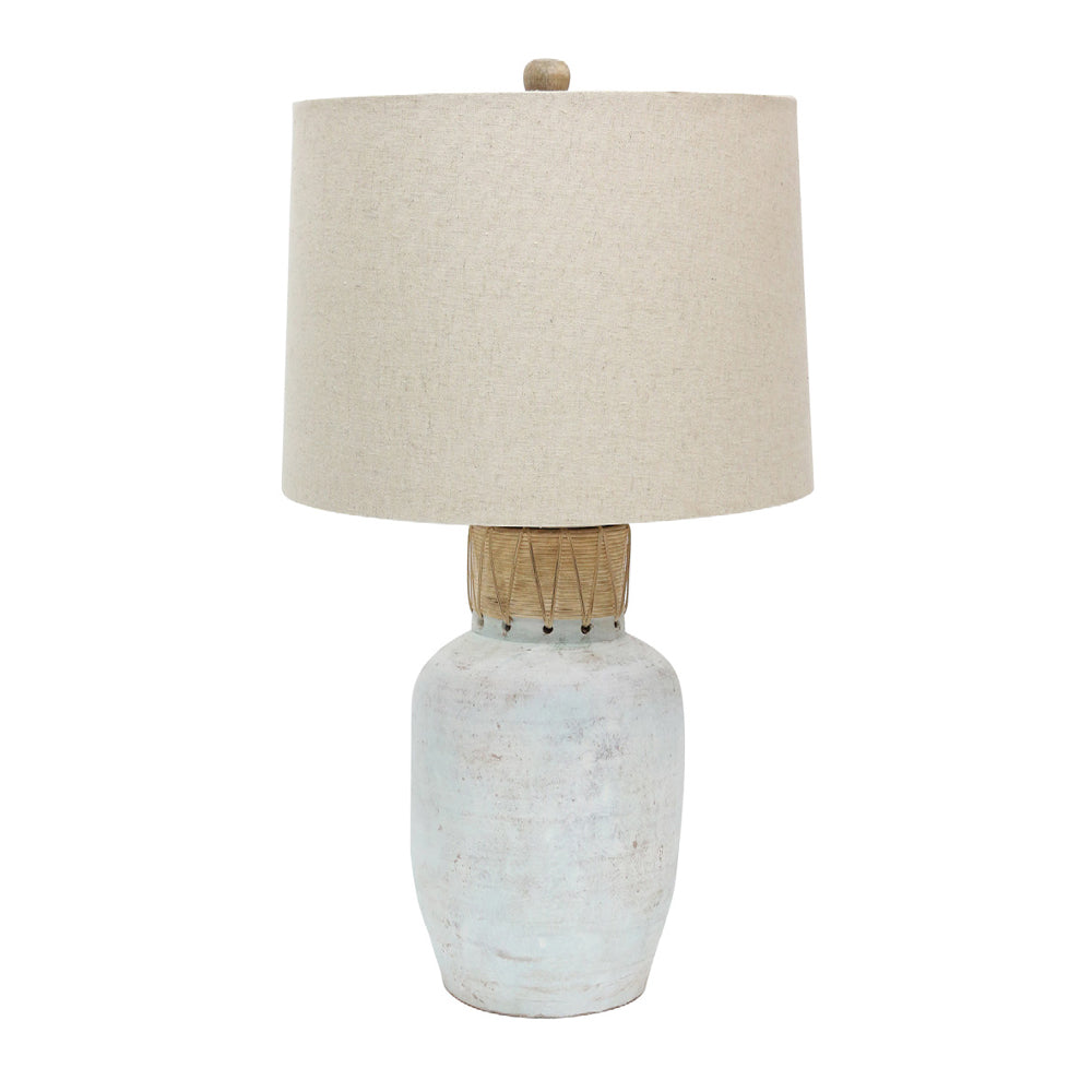 Crestview Collection Isla Cane 34" Coastal Ceramic And Cane Table Lamp ...