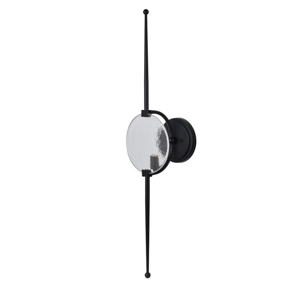 Crestview Collection Skye 44" Modern Iron And Glass Wall Sconce In Bro ...