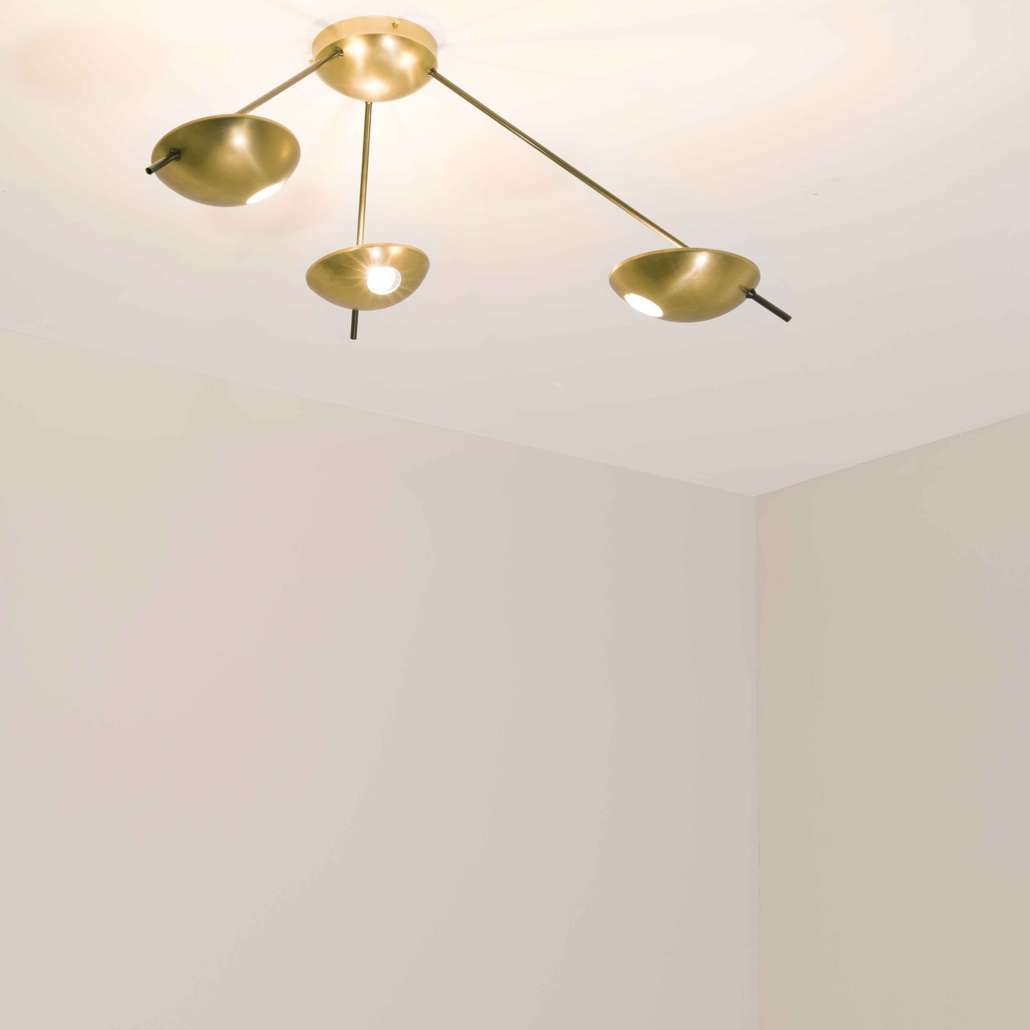 Design for Macha Helios Tribus II Ceiling or Wall-Mounted Bronze Three ...