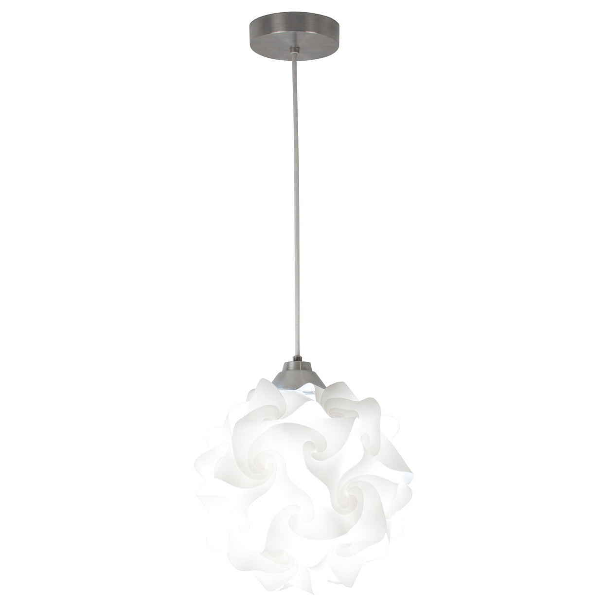 EQ Light Hado 11" White Modern Globe Small Pendant Light – Lamps Depot