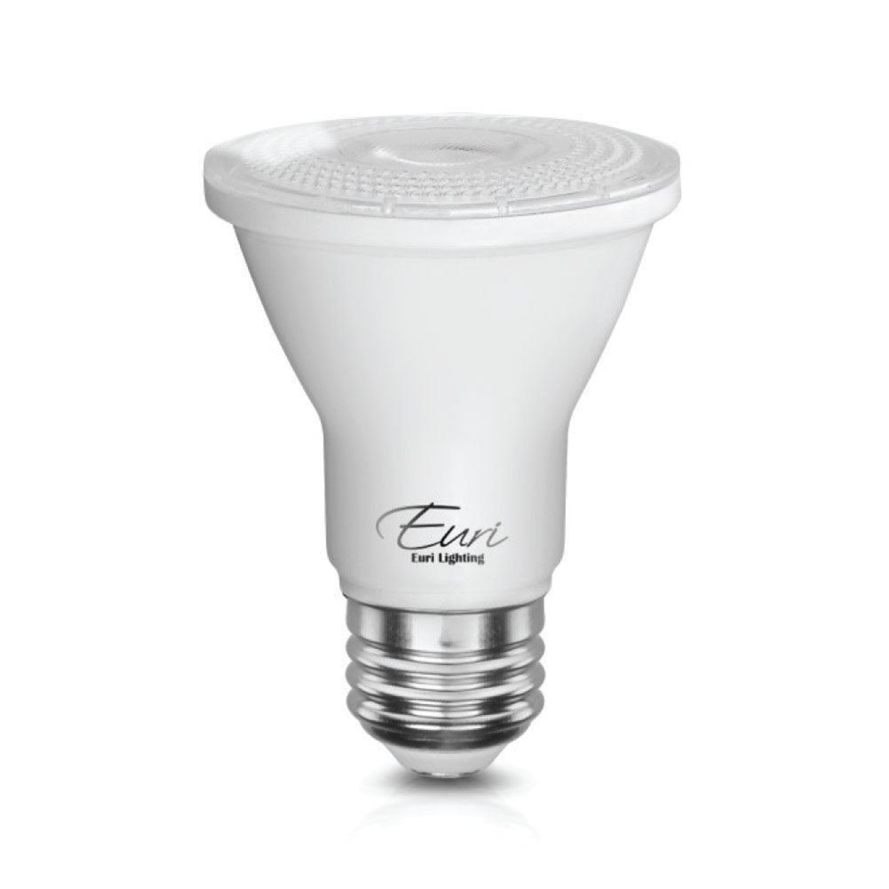 Euri Lighting 6W Dimmable 5000K LED 2-Piece Wide Spot Bulb Value Pack ...