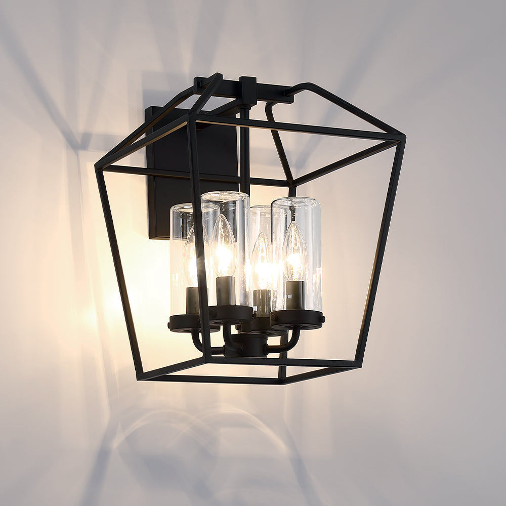 Eurofase Lighting Bastille 11" 4-Light Dimmable Incandescent Black Out ...