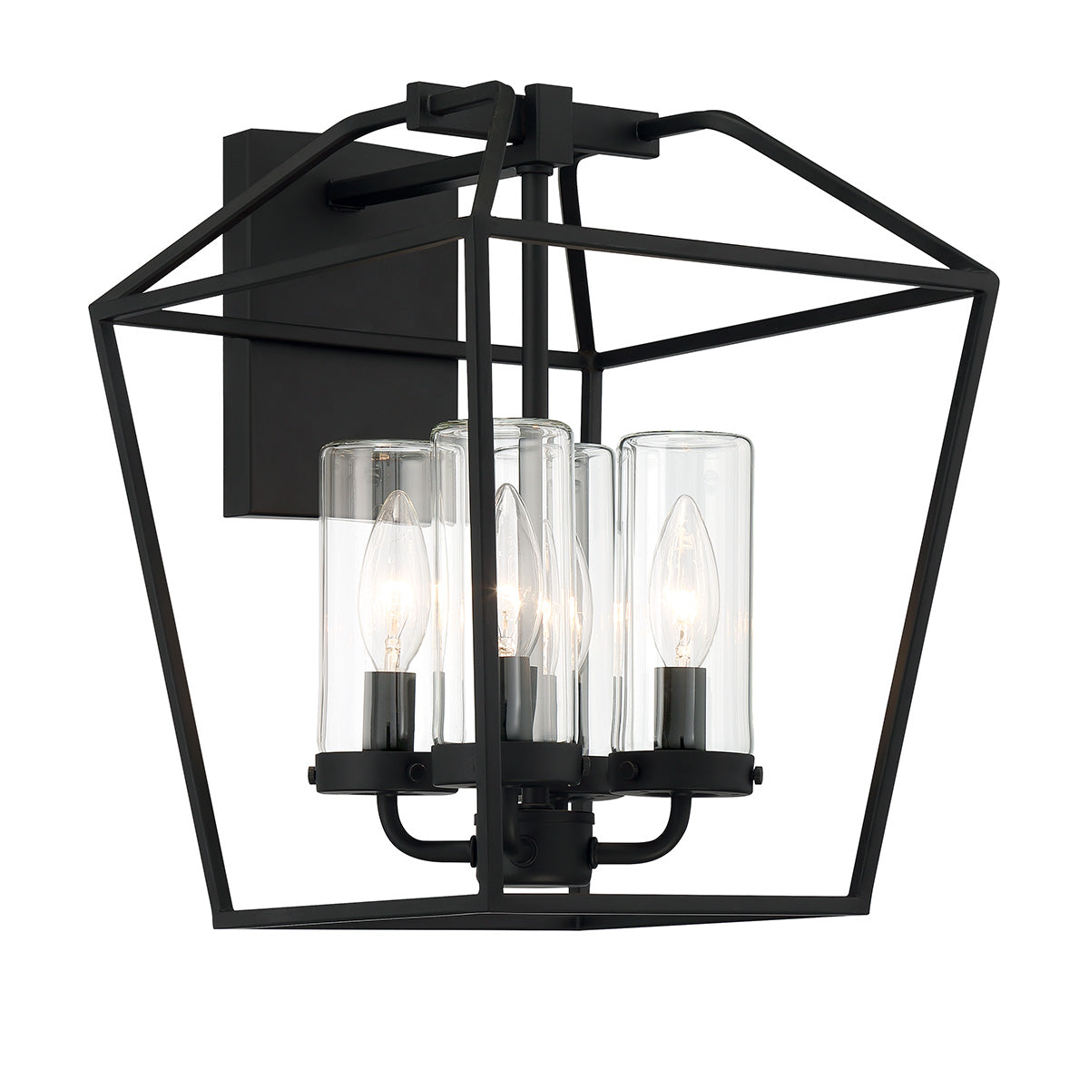 Eurofase Lighting Bastille 11" 4-Light Dimmable Incandescent Black Out ...