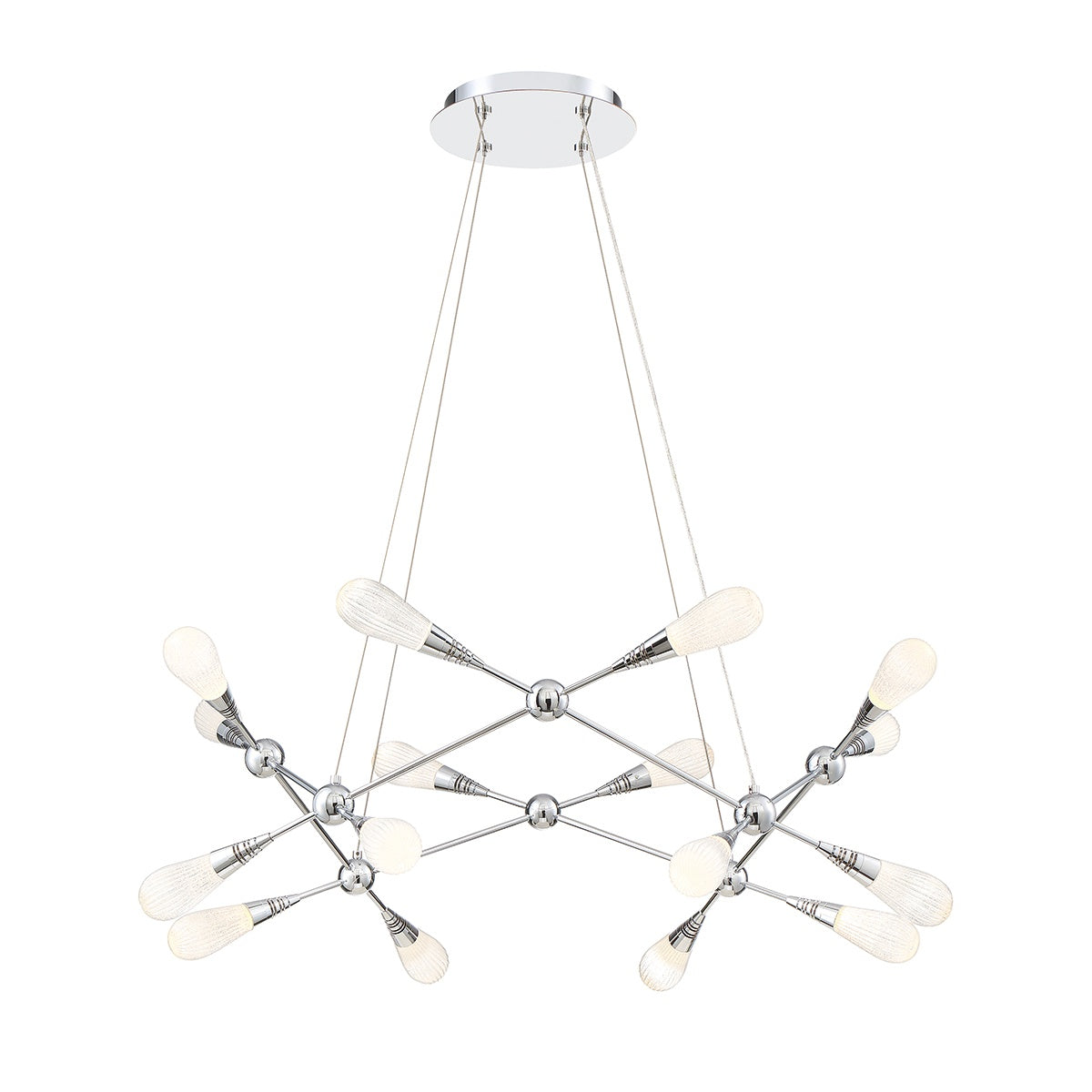 Eurofase Lighting Manning 32" Dimmable Integrated LED Metal Chrome Spu ...