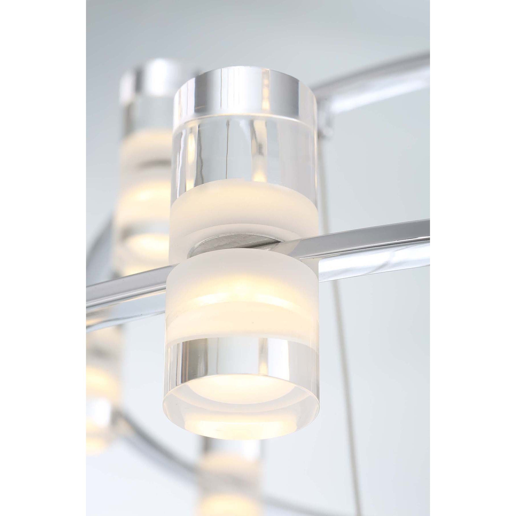 Eurofase Lighting Netto 25" 9-Light Round Dimmable Integrated LED Chro ...