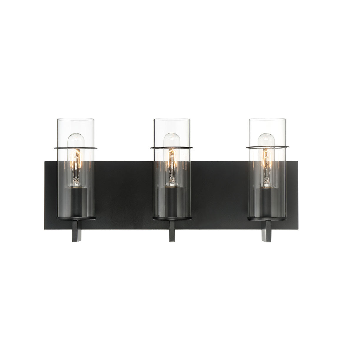 Eurofase Lighting Pista 19" 3-Light Dimmable Incandescent Black Bath B ...
