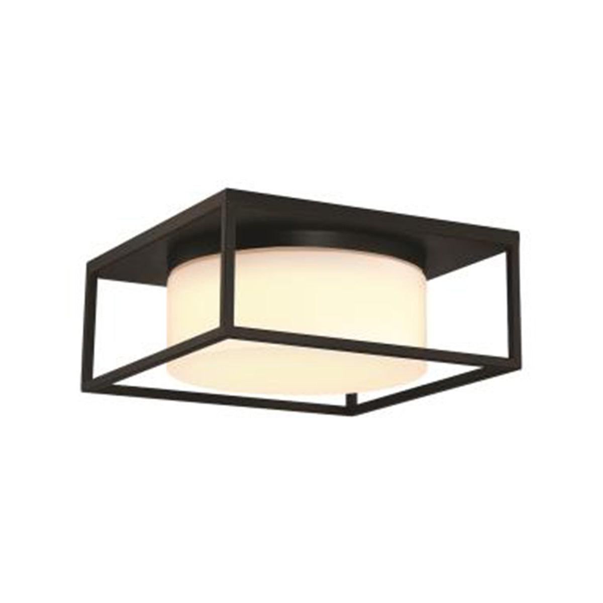 Eurofase Lighting Ren 12" 2-Light Incandescent Satin Black Outdoor Flu ...