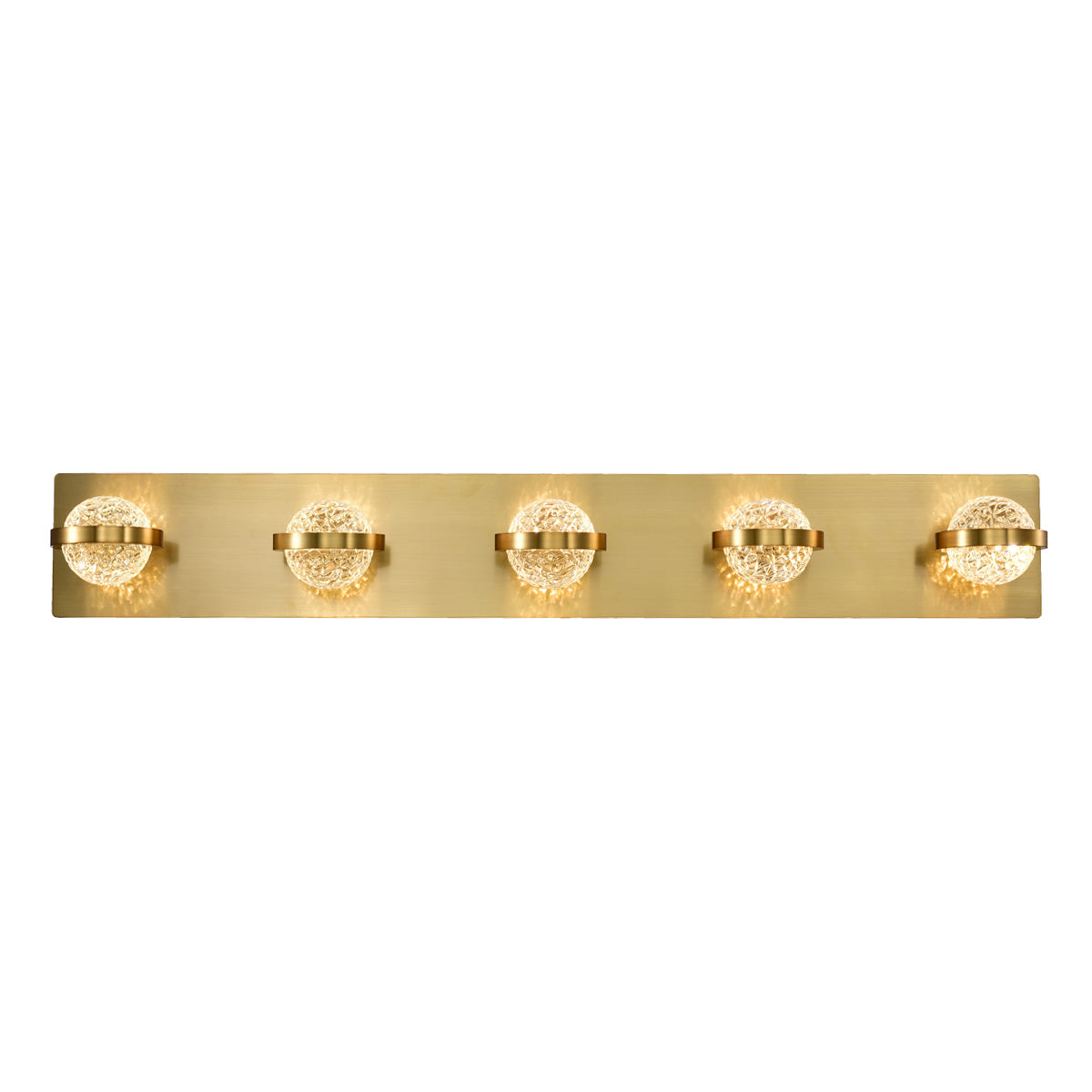 Eurofase Lighting Ryder 33" 5-Light Dimmable Integrated LED Gold Bath ...