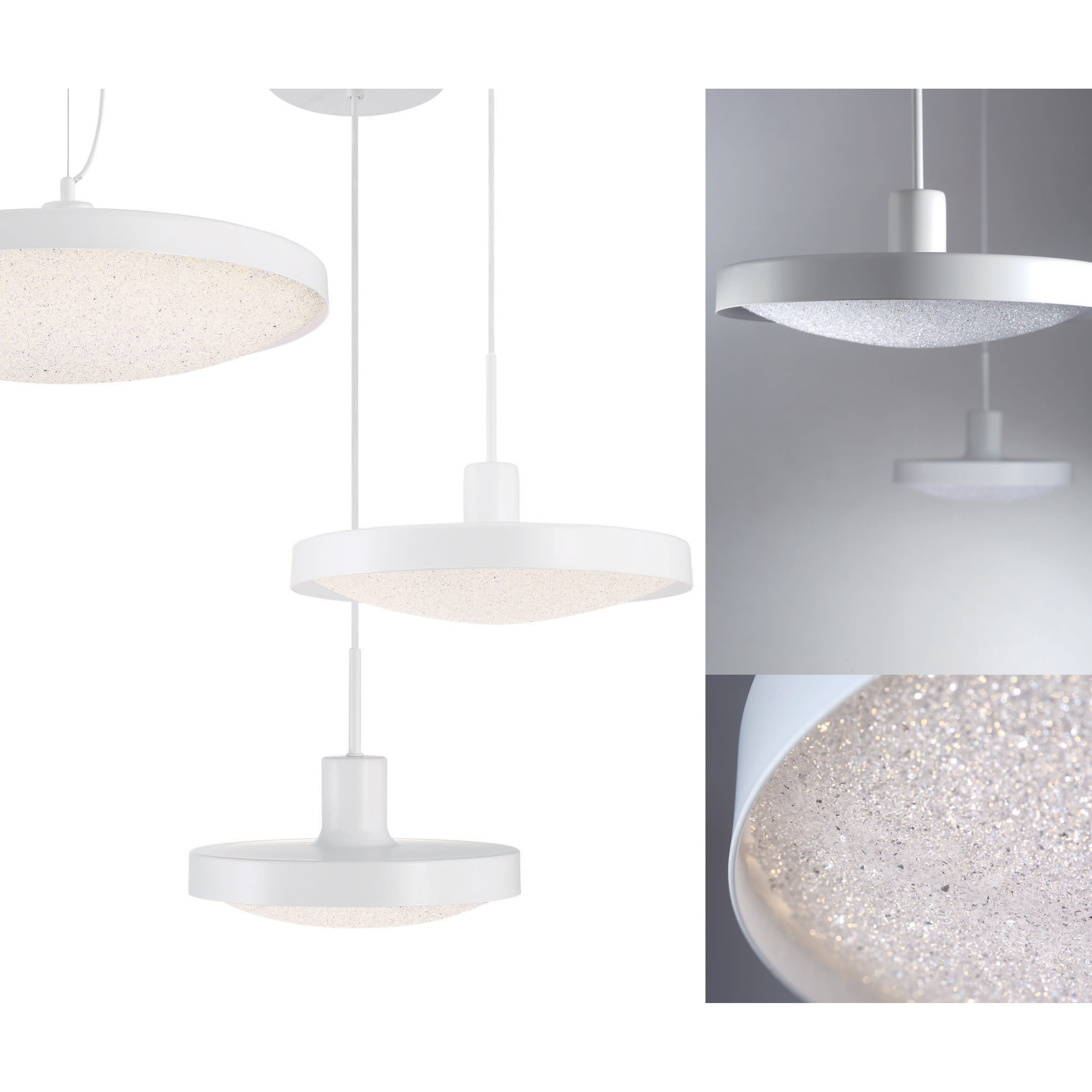 Eurofase Lighting Sandstone 14" Dimmable Integrated LED White Metal Pe ...