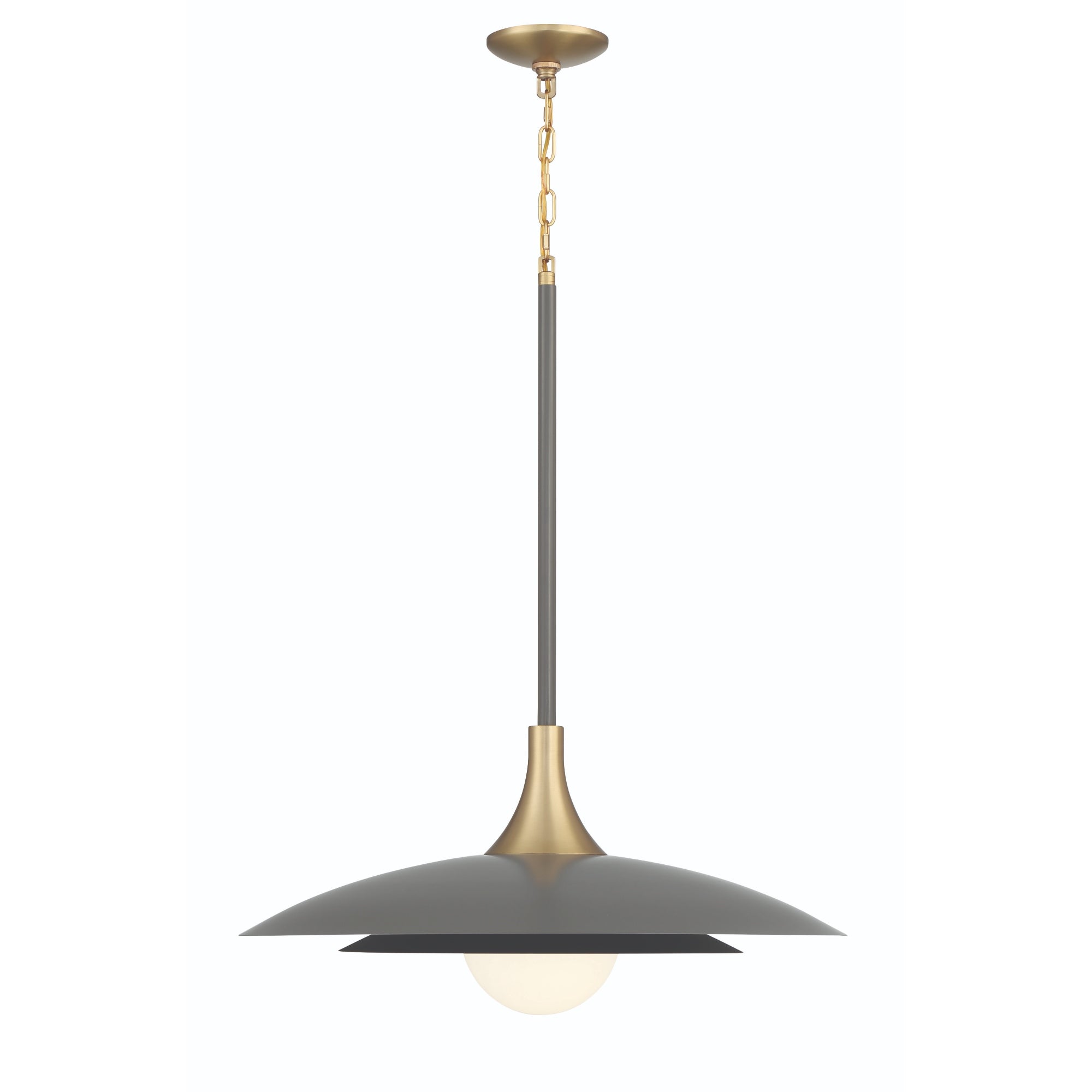 Eurofase Lighting Welsh 24" Dimmable Integrated LED Matte Gray Pendant ...