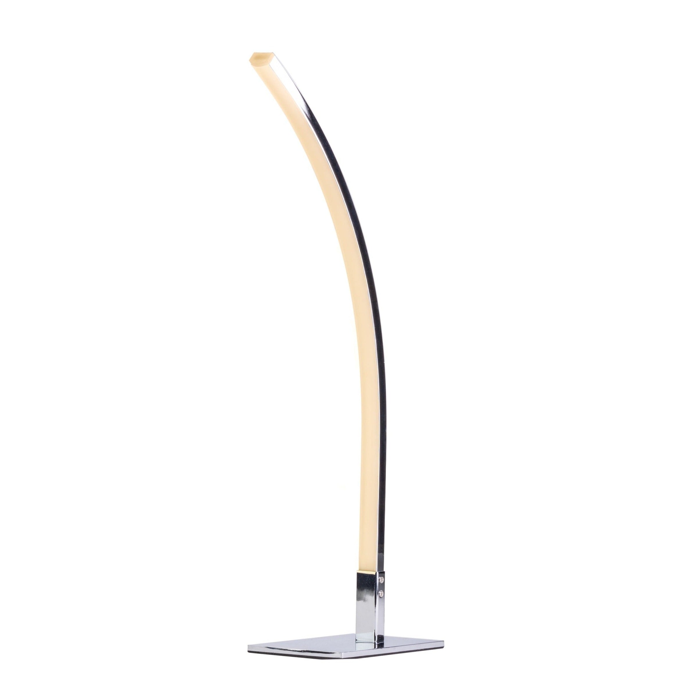 Finesse Decor 4" W x 20" H Chrome Finish 1-Light LED Strip Modern Arc ...