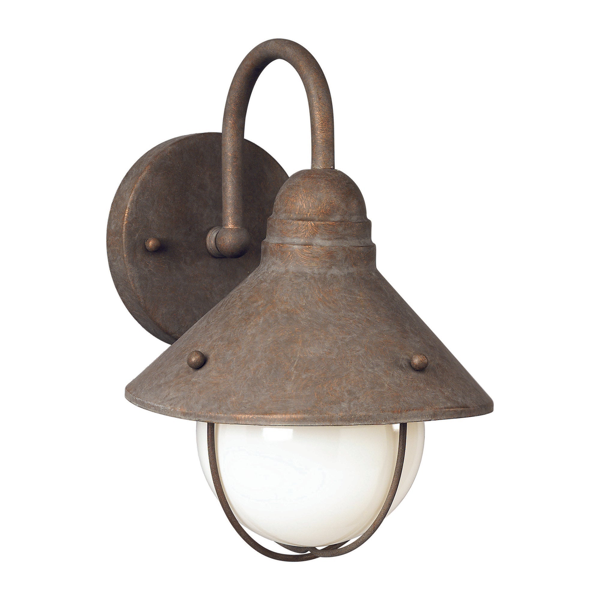 Forte Lighting Yara 8" Steel Desert Stone Outdoor Wall Light With Meta ...