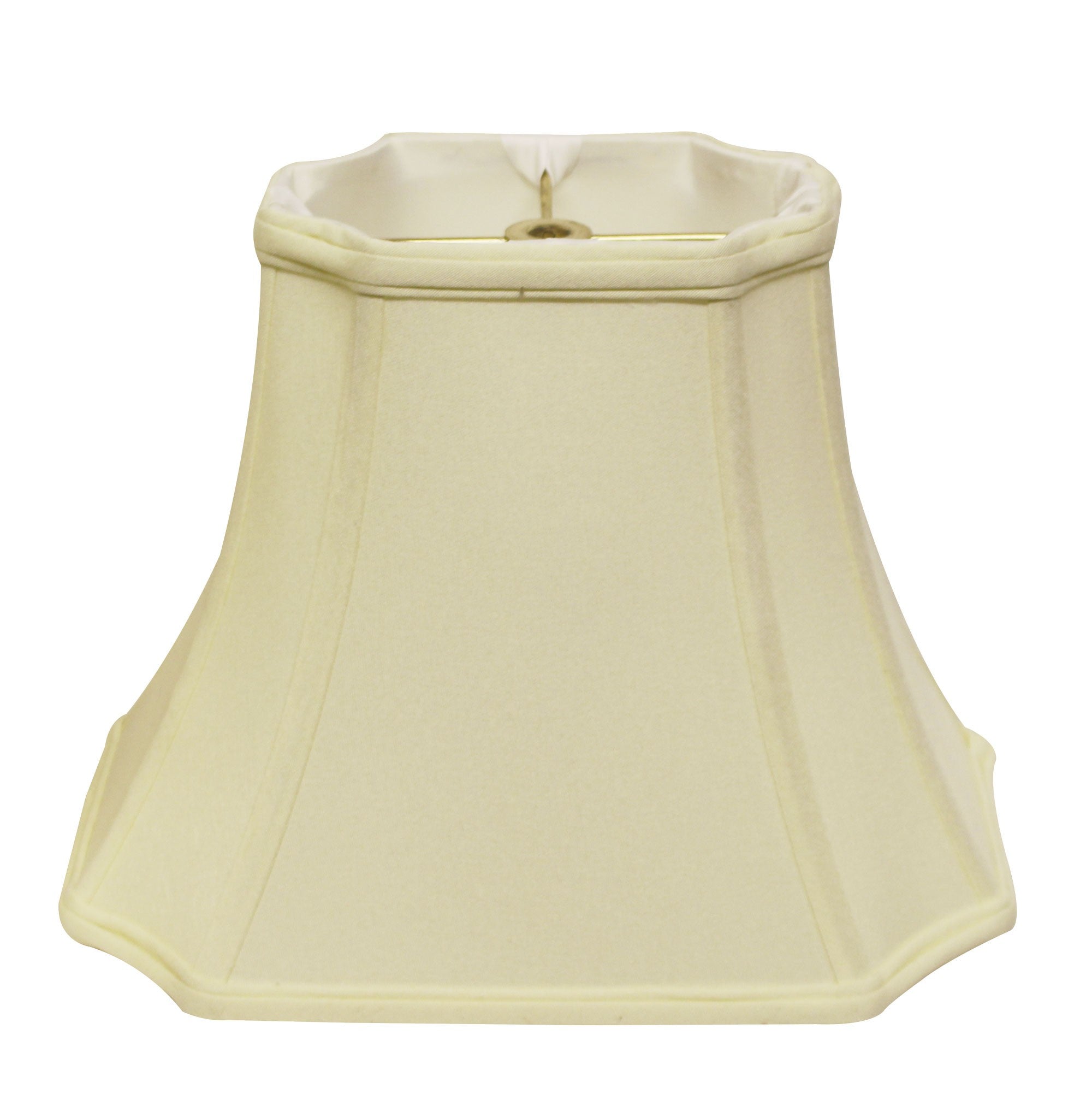 HomeRoots 17" Inverted Rectangle Shantung Lampshade in Ivory Finish ...