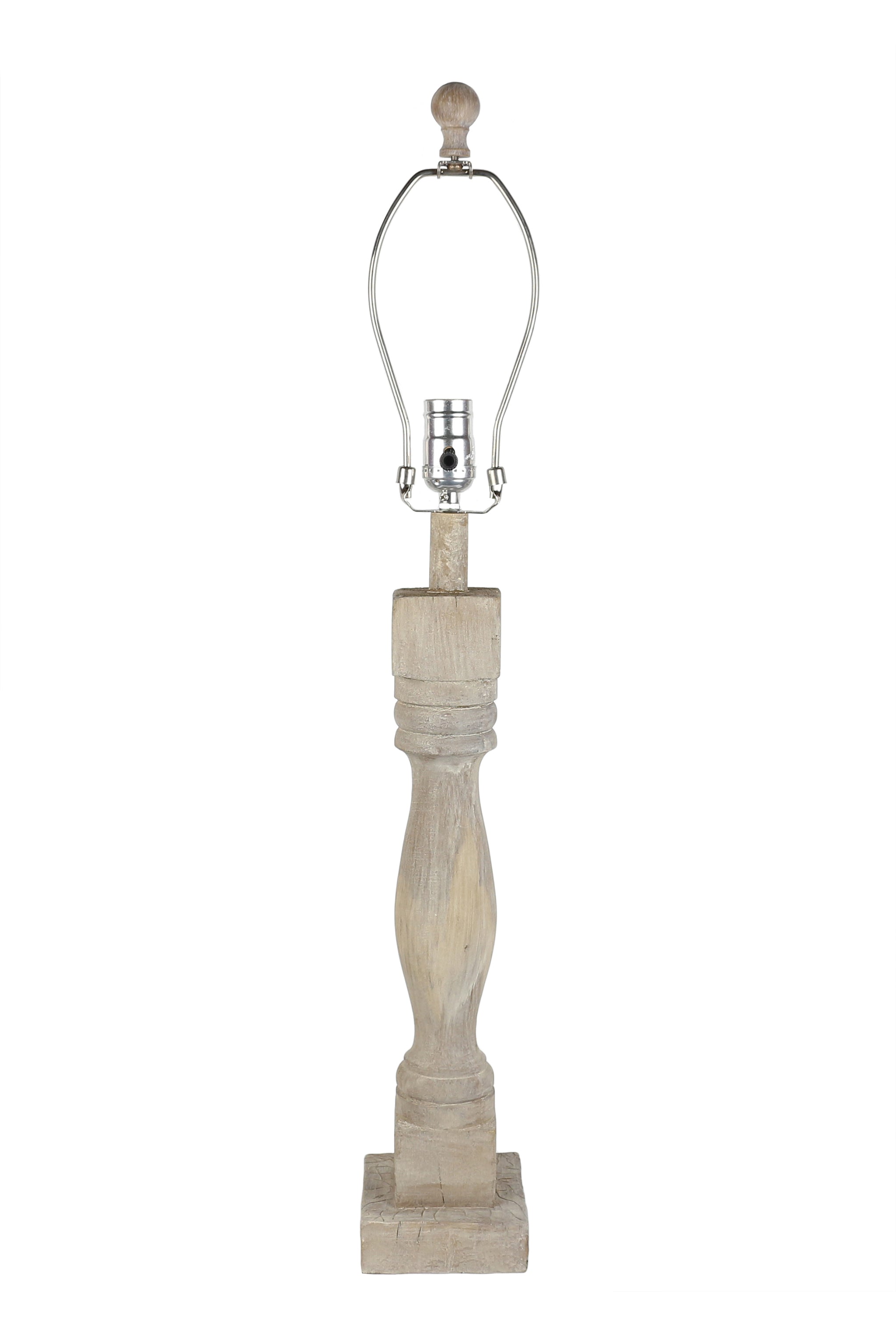 HomeRoots 30" Solid Wood Standard Table Lamp in Off-White Finish ...