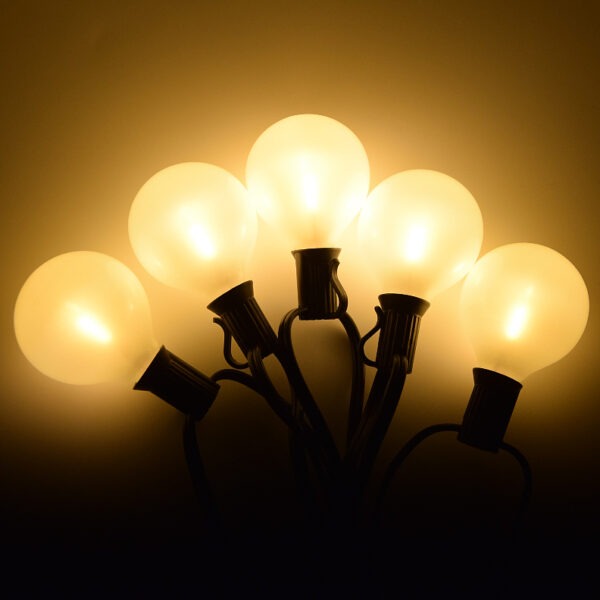 Hometown Evolution G50 LED White Satin Pearl Light Bulb with C7-E12 Ba ...
