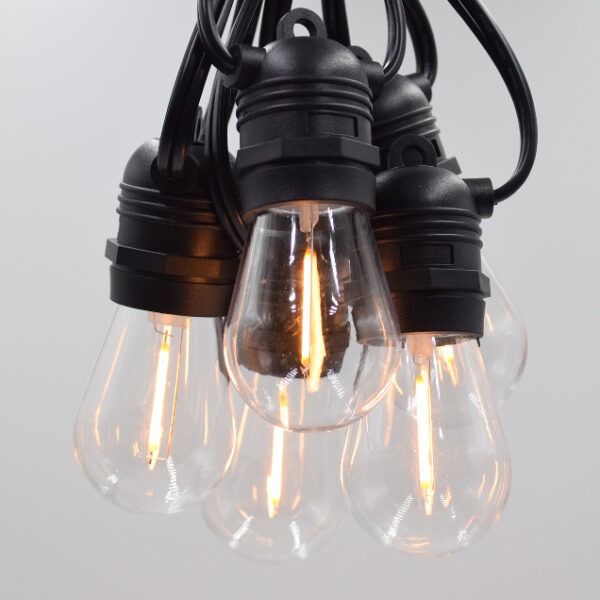 Hometown Evolution S14 Plastic LED Filament Light Bulb with E26 Base ...