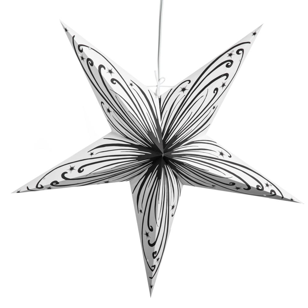 Hometown Evolution Swirl Power Paper Star Outdoor Lantern with Cord ...