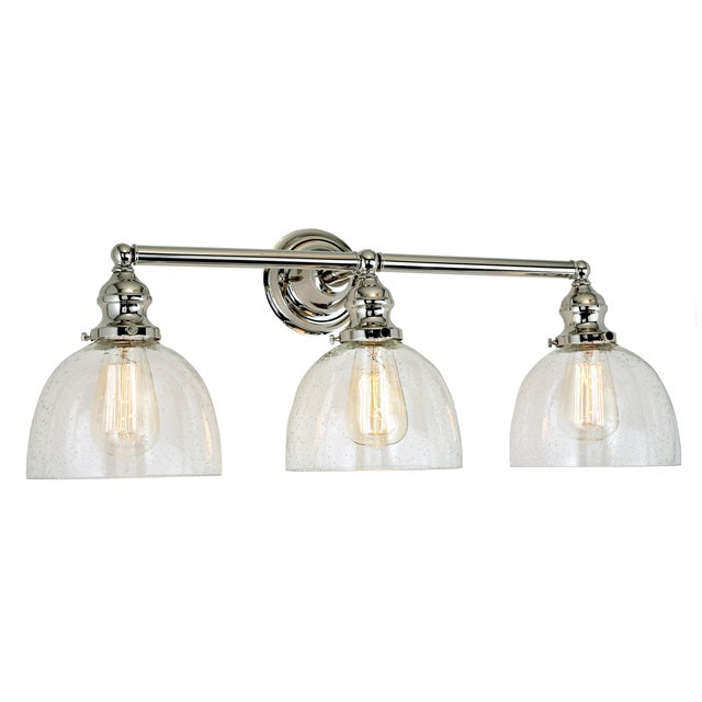 JVI Designs Union Square Madison Polished Nickel 3-Light Wall Sconce W ...