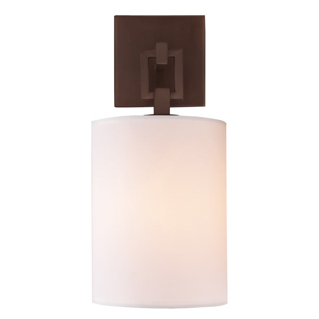 JVI Designs Warick Oil Rubbed Bronze 1-Light Loop Wall Sconce With Cyl ...