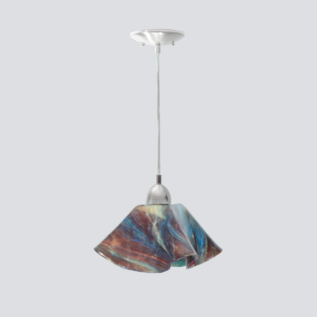 Jezebel Gallery Lily Signature 11" x 7" Large Day Pendant Light With N ...
