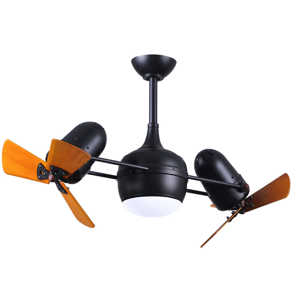 Matthews Fan Company Atlas Dagny LK 16" Matte Black Rotational Fan Wit ...